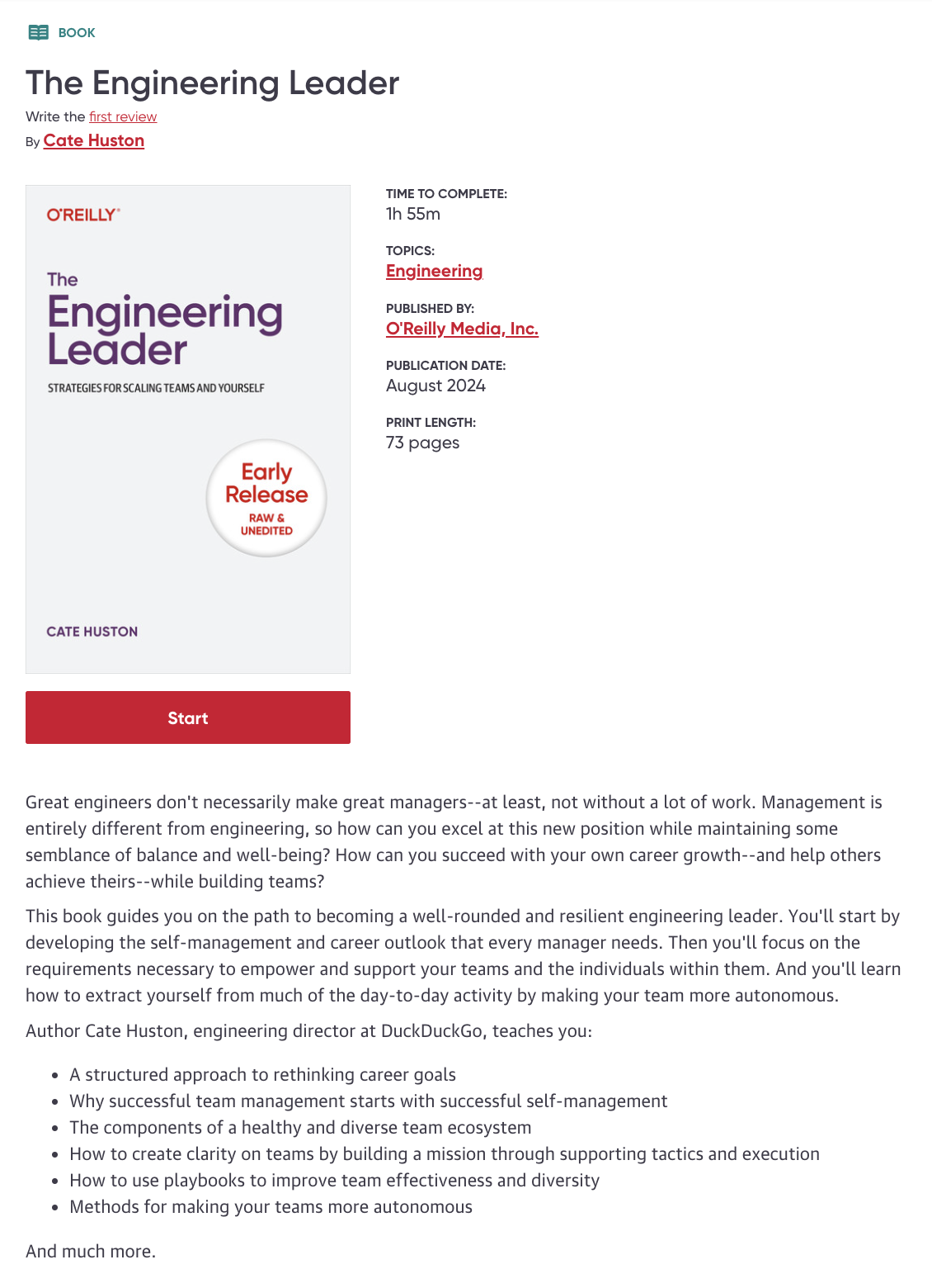 The Engineering Leader Book: Coming 2024! – Accidentally in Code